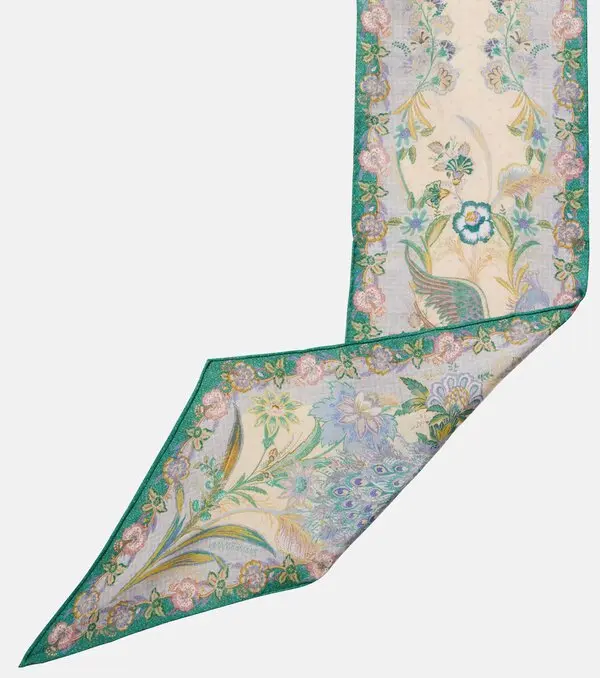Zimmermann Floral Silk Scarf - Multicoloured