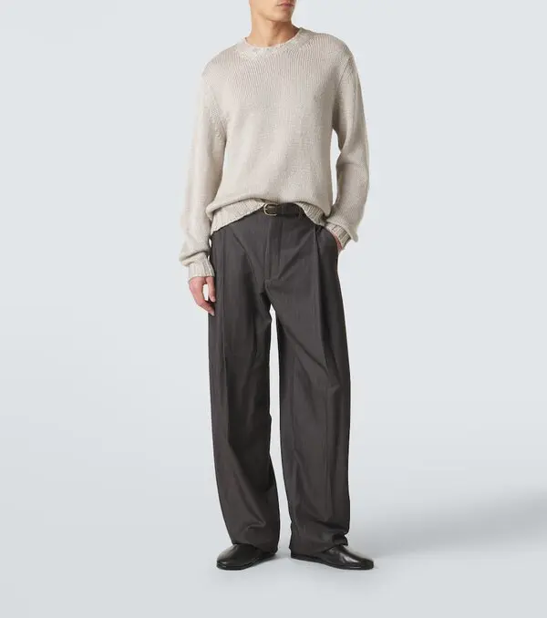 SAMAN AMEL Gio Silk Sweater - Grey