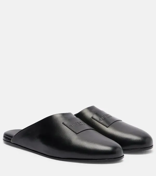 Givenchy Label Leather Mules