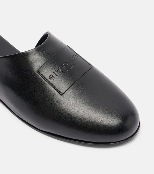 Givenchy Label Leather Mules