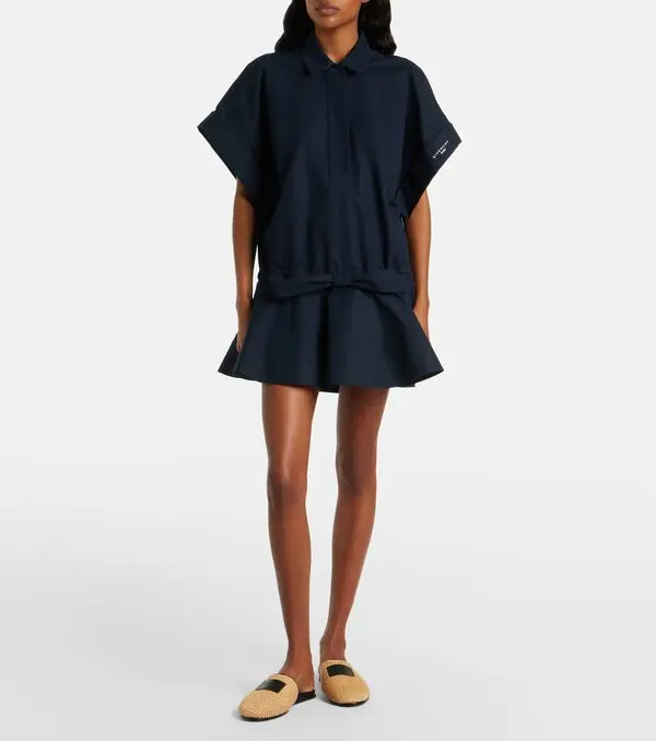 Givenchy Label Leather-trimmed Woven Mules