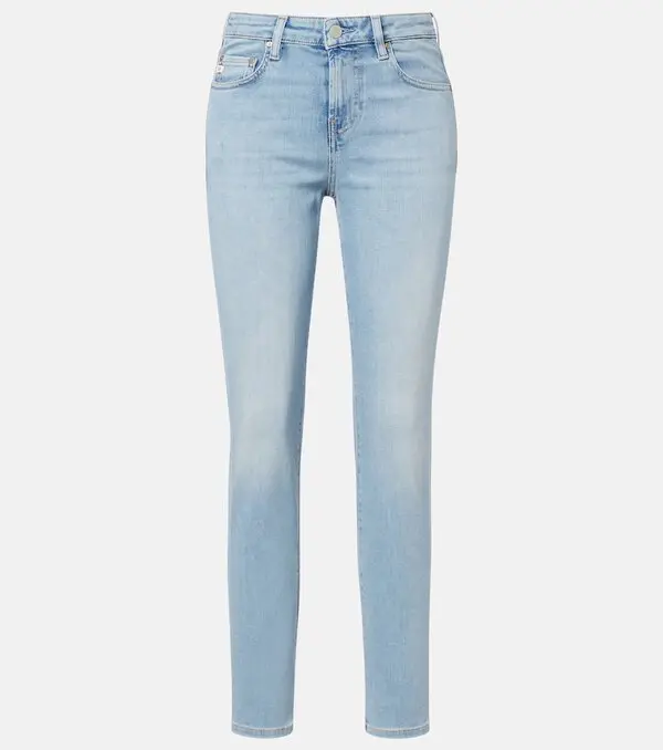 Ag Girlfriend Skinny Jeans In Light Wash