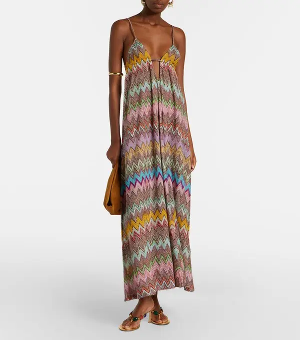 Missoni Zigzag Lame Maxi Beach Dress