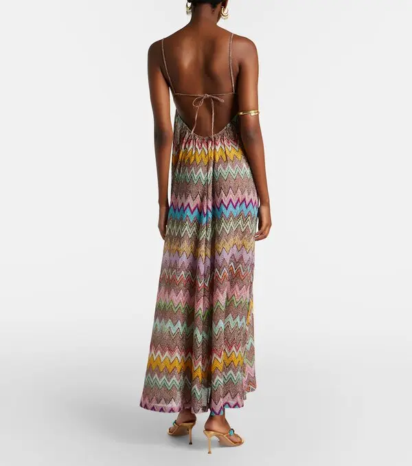 Missoni Zigzag Lame Maxi Beach Dress
