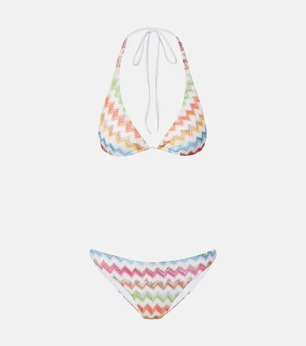 Missoni Zigzag Lame Bikini Set - Multicoloured