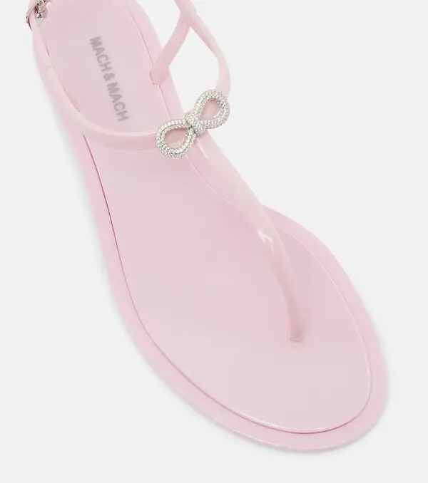 Mach & Mach Riviera Embellished Thong Sandals