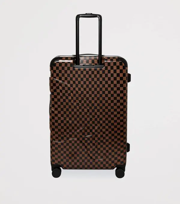 SPRAYGROUND Embossed Check Check-in Suitcase