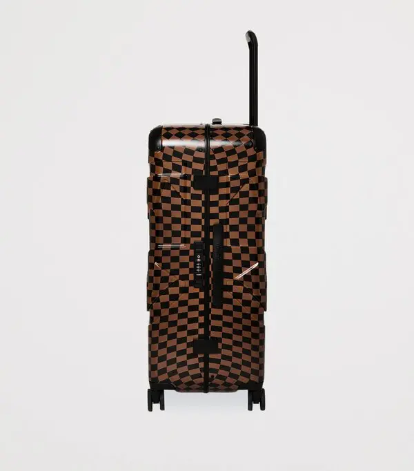 SPRAYGROUND Embossed Check Check-in Suitcase