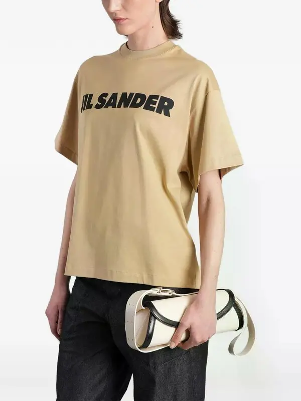 JIL SANDER Logo Print T-shirt - Neutrals