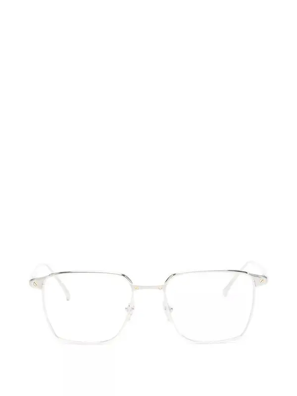 Cartier Rectangle-frame Glasses - Silver