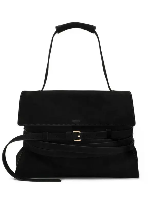 Moschino Medium Tie Me Tote - Black