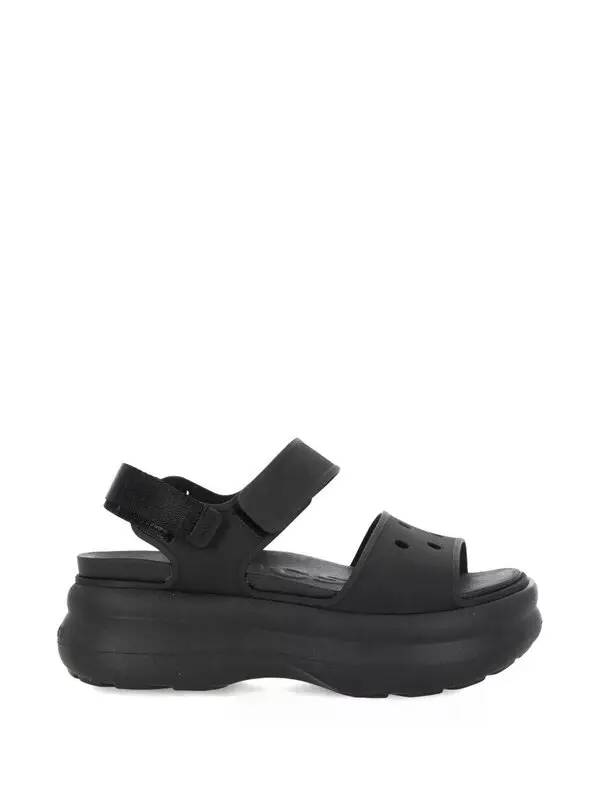 CROCS Soho Y-strap Platform Sandals - Black