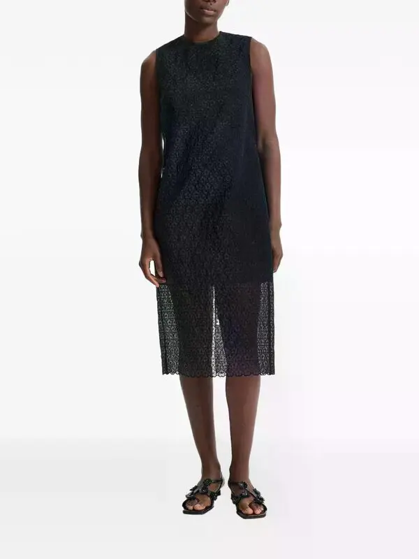 Cecilie Bahnsen Devin Floral Lace Dress - Black