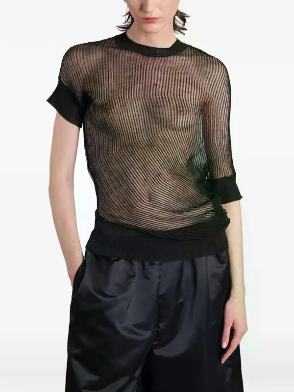 Junya Watanabe Asymmetric Mesh T-shirt