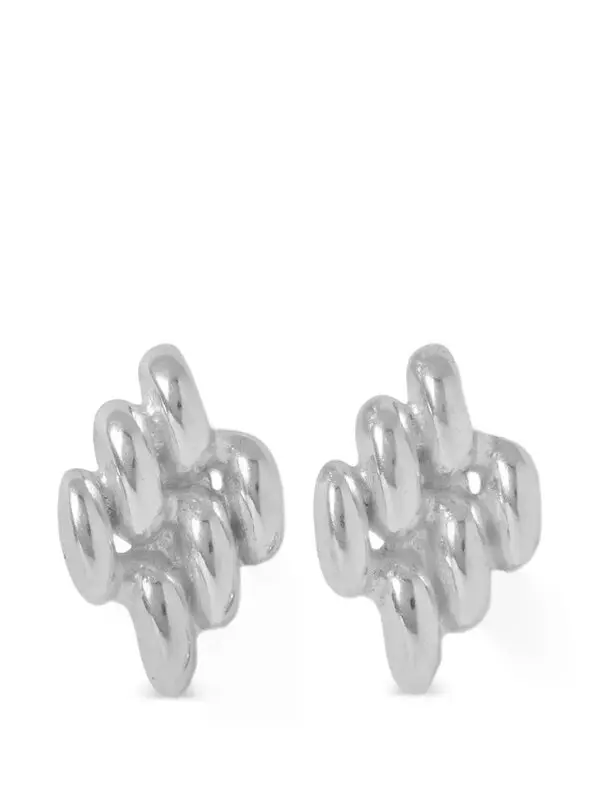 YSSO Chain-link Earrings - Silver