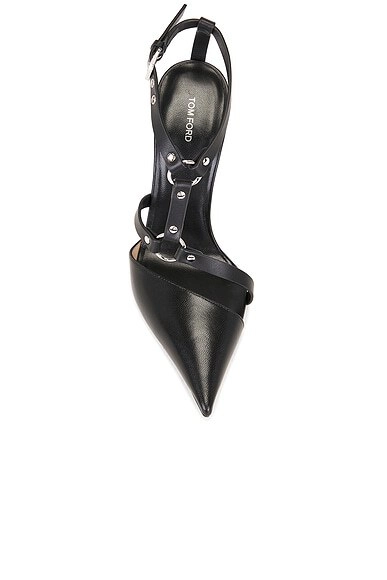 TOM FORD Leather Strappy Pointed Toe Stiletto Pumps