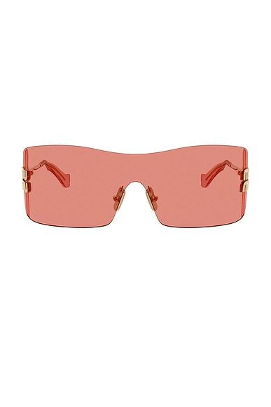 Miu Miu Rectangular Sunglasses - Pink