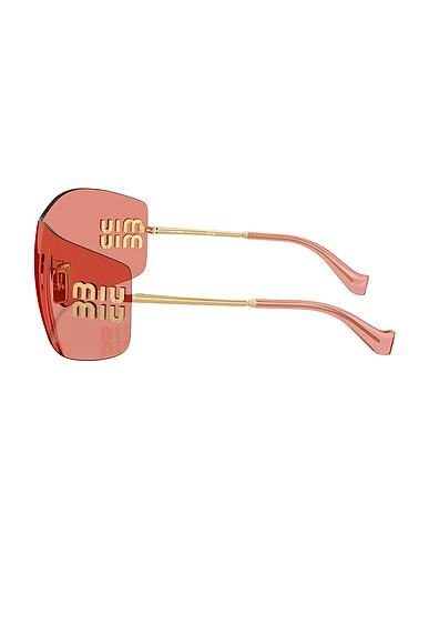 Miu Miu Rectangular Sunglasses - Pink