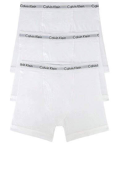 Calvin Klein Boxer Brief 3 Piece Set - White