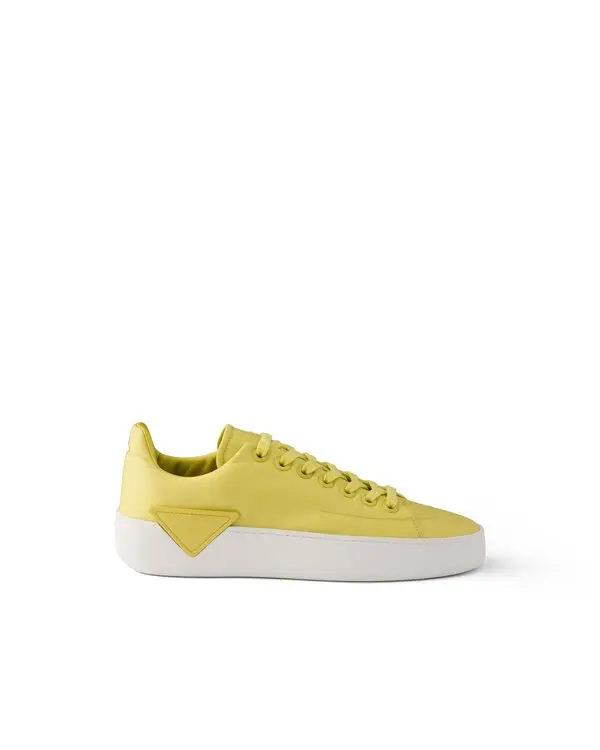 Prada Re-nylon Court Sneakers - Pineapple