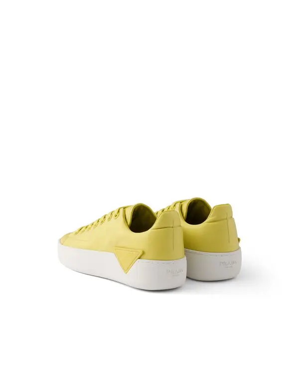 Prada Re-nylon Court Sneakers - Pineapple