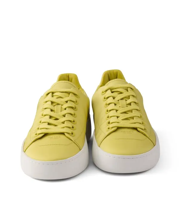 Prada Re-nylon Court Sneakers - Pineapple