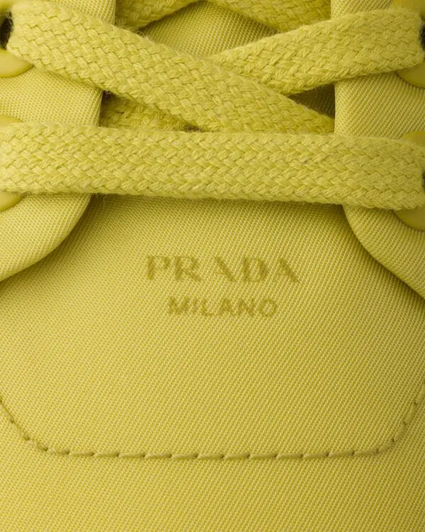 Prada Re-nylon Court Sneakers - Pineapple