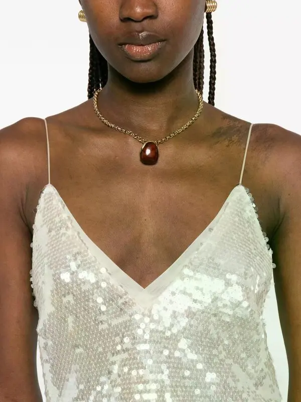 FORTE_FORTE Sequin Embellished Maxi Dress