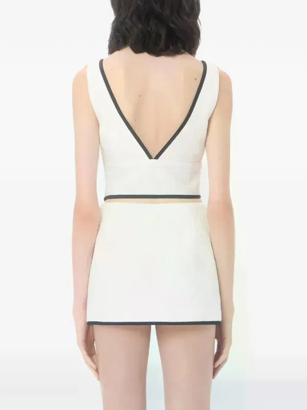 Valentino Garavani Canestrello Cotton Tweed Top
