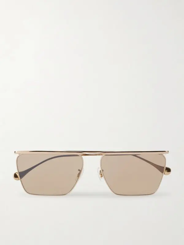 Oliver Spencer Jil Sander Aviator-style Sunglasses - Gold