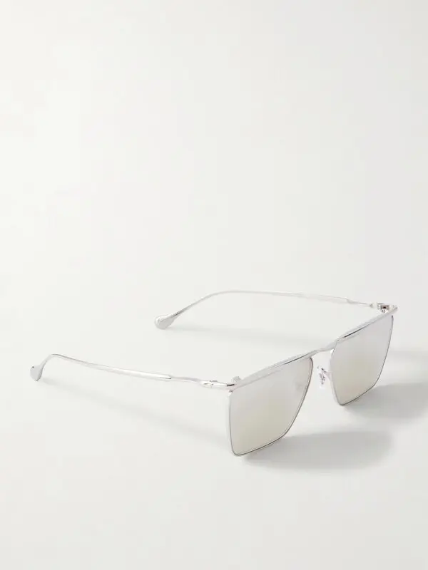 Oliver Spencer X Jil Sander Aviator-style Sunglasses - Silver