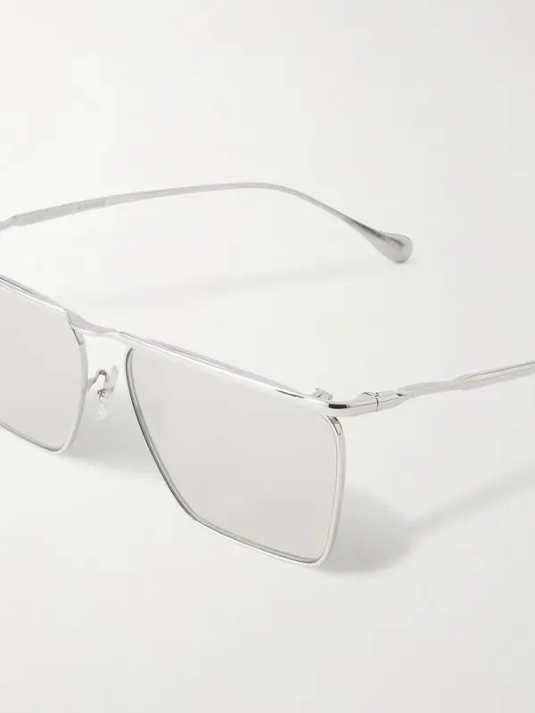 Oliver Spencer X Jil Sander Aviator-style Sunglasses - Silver