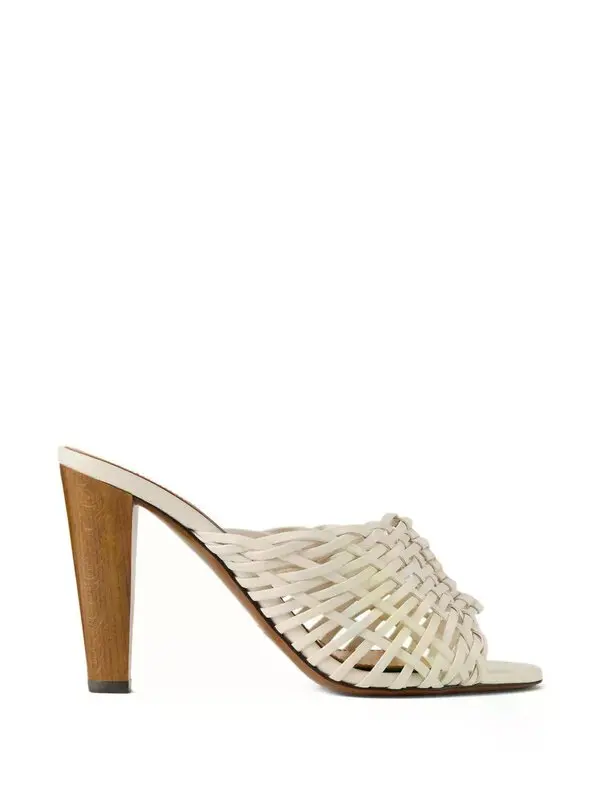 Ralph Lauren Adela Woven Mules - Neutrals