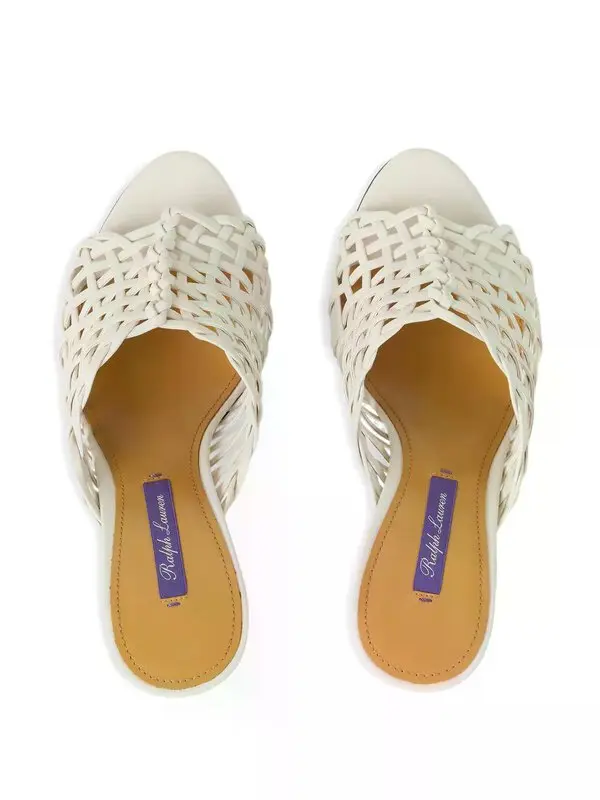 Ralph Lauren Adela Woven Mules - Neutrals