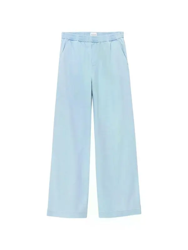 Closed Winona Elasticated Waistband Wide Leg Trousers - Blue