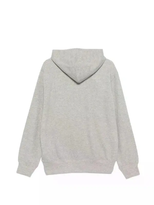 Comme Des Garçons Play Heart-patch Hoodie - Grey