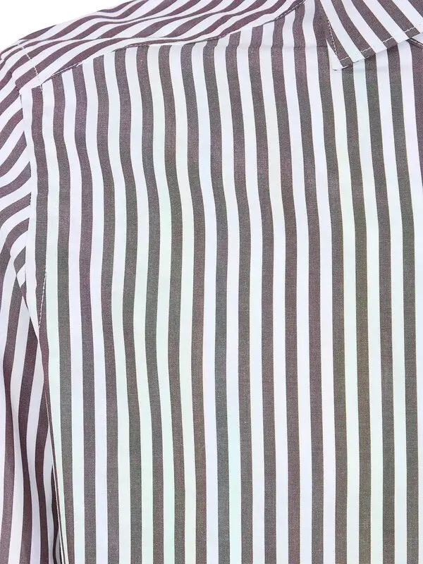 TINTORIA MATTEI 954 Striped Long-sleeve Shirt