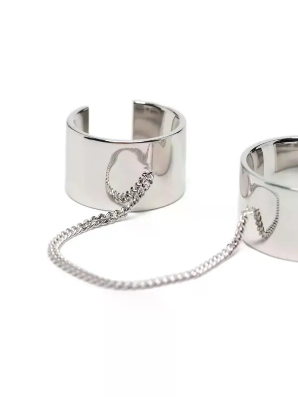 Tom Wood Double Chain-link Rings