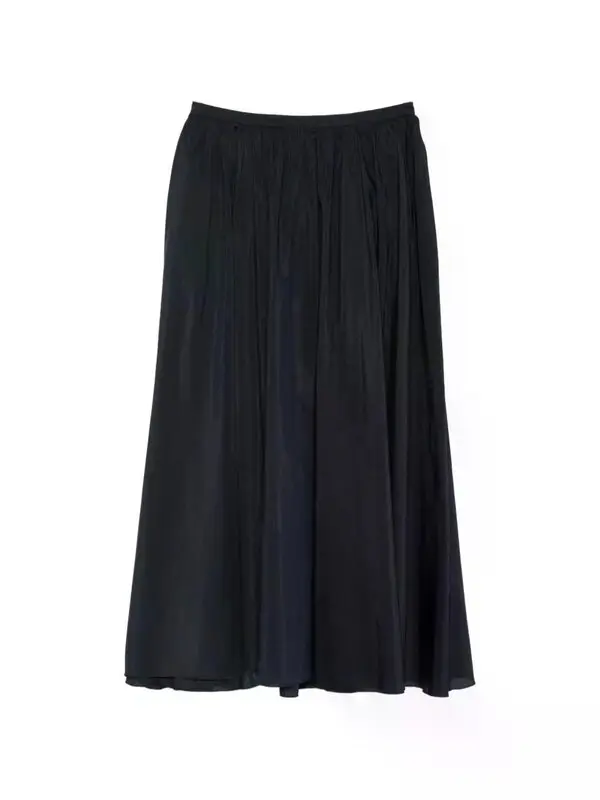 SUSANNE BOMMER Gathered Flared Maxi Skirt - Black