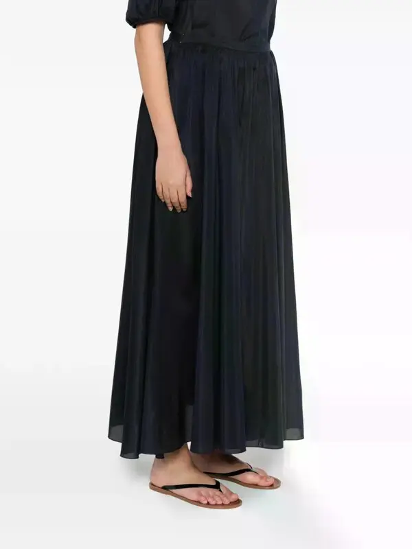 SUSANNE BOMMER Gathered Flared Maxi Skirt