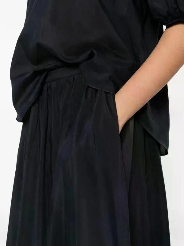 SUSANNE BOMMER Gathered Flared Maxi Skirt