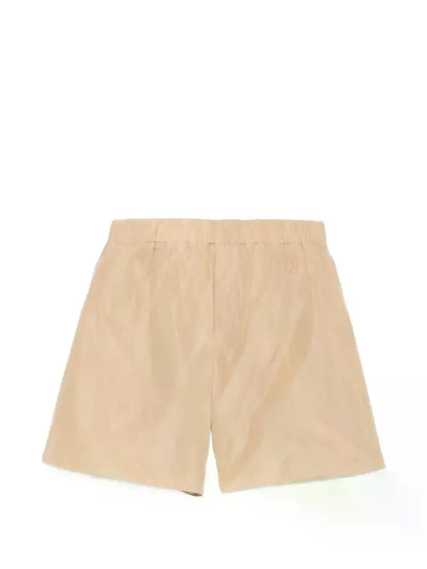 SUSANNE BOMMER Elasticated-waist Wide-leg Shorts - Neutrals