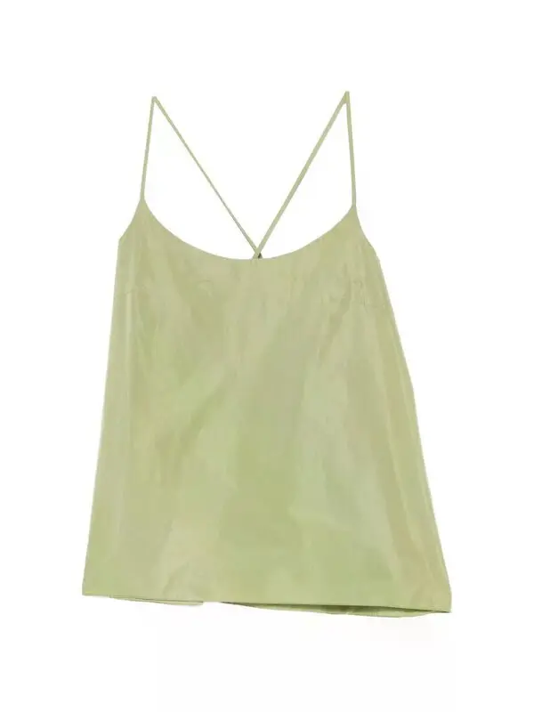 SUSANNE BOMMER Cross-back Tie-fastening Top - Neutrals