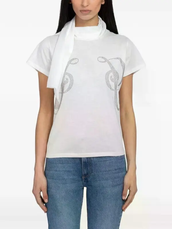 Gimaguas Stud-embellished T-shirt - White