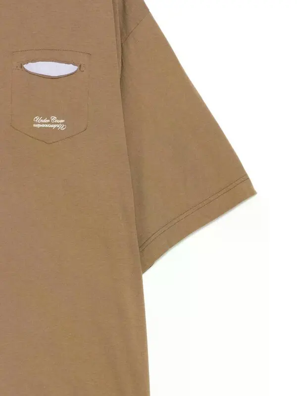 Undercover Panelled T-shirt - Brown
