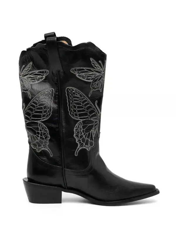 Undercover Butterfly-embroidered Boots