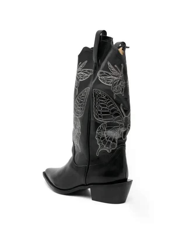 Undercover Butterfly-embroidered Boots