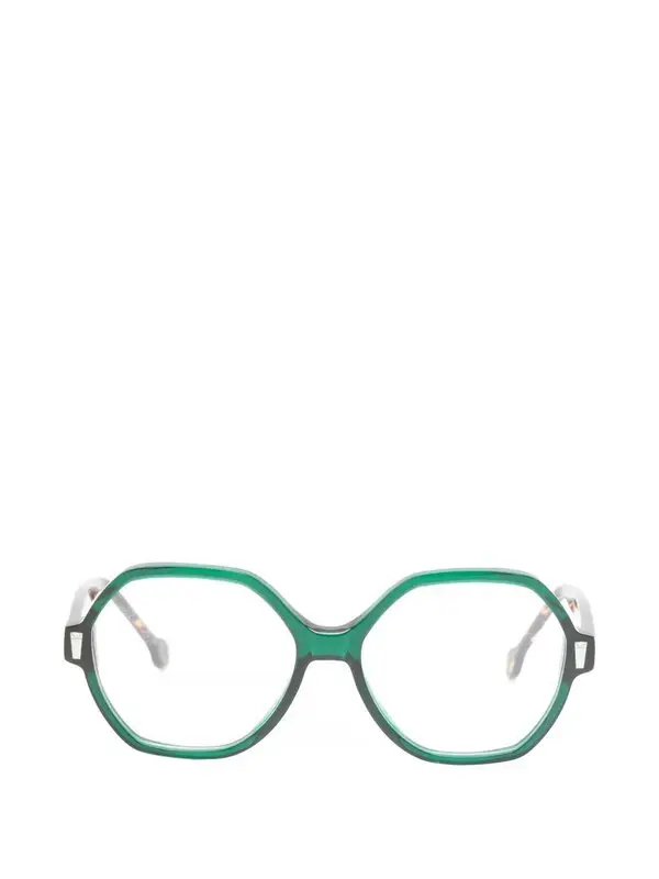 KYME Egilda Geometric-frame Eyeglasses - Green