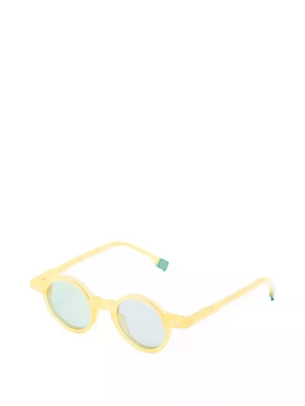 KYME Lupe Round-frame Sunglasses - Yellow