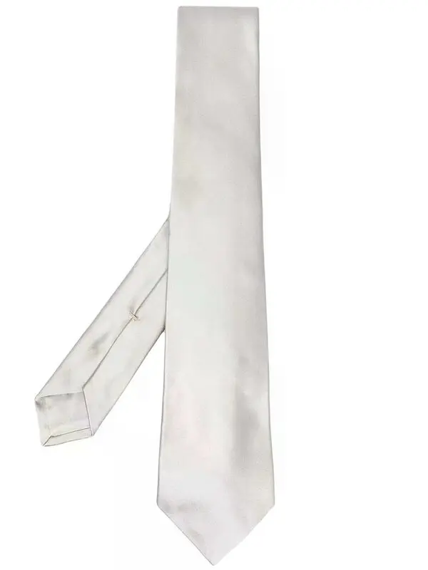 Kiton Satin-effect Tie - Grey
